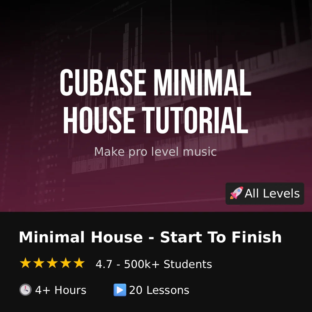 Cubase Minimal House Tutorial - Start To Finish – Born To Produce